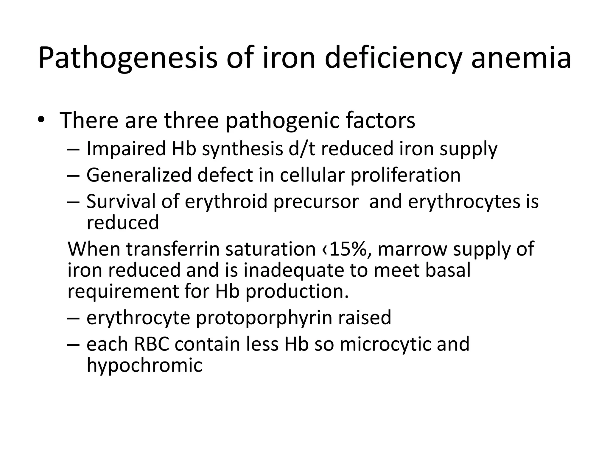 Iron deficiency anemia pathogenesis and lab diagnosis | PPTX