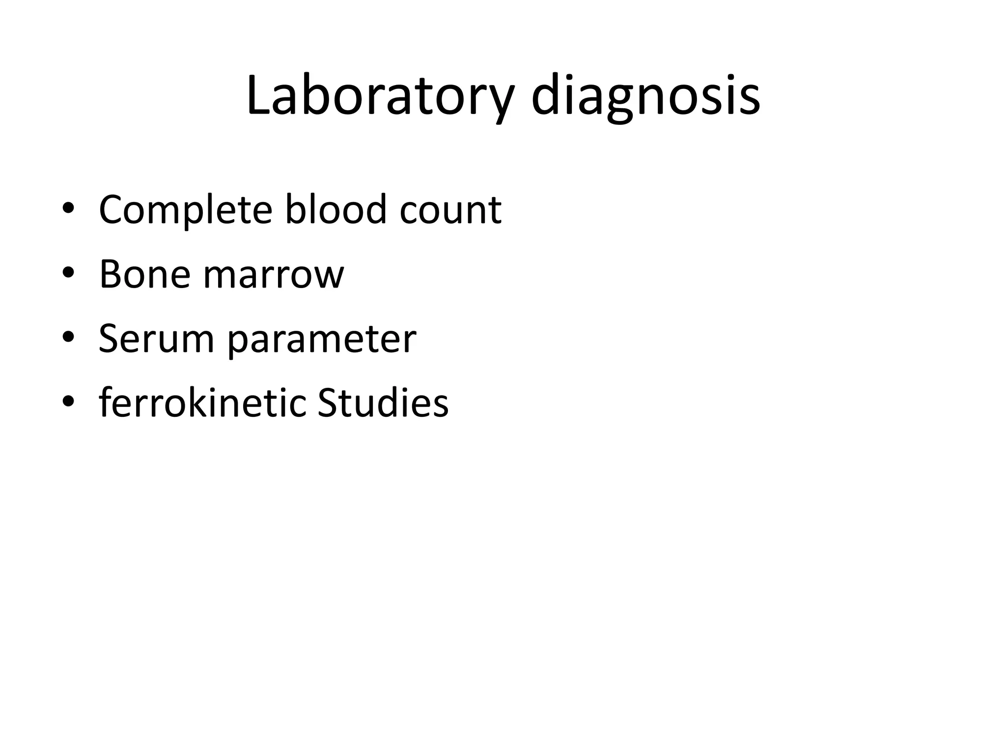 Iron deficiency anemia pathogenesis and lab diagnosis | PPTX