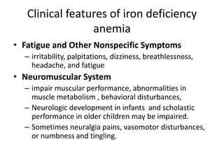 Iron deficiency anemia pathogenesis and lab diagnosis | PPTX