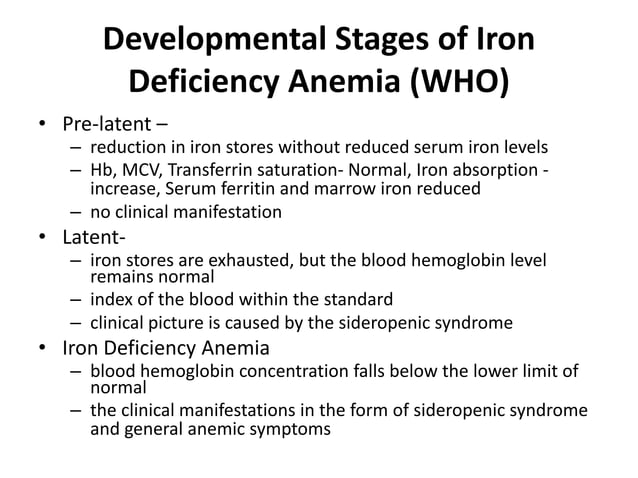 Iron deficiency anemia pathogenesis and lab diagnosis | PPTX | Blood ...