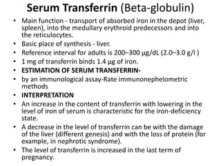 Iron deficiency anemia pathogenesis and lab diagnosis | PPTX