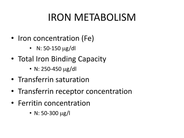 Iron deficiency anemia pathogenesis and lab diagnosis | PPTX | Blood ...