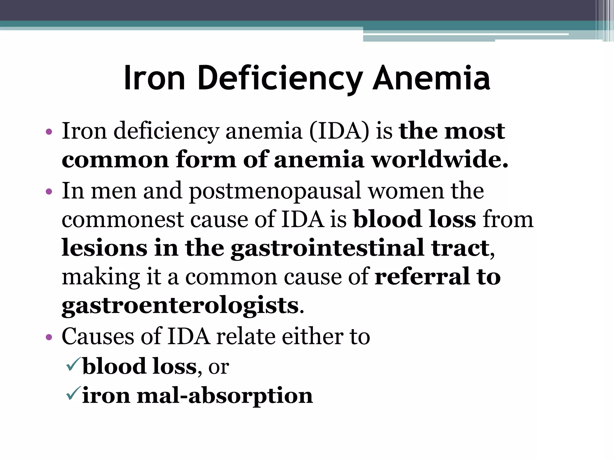Iron deficiency anemia | PPTX