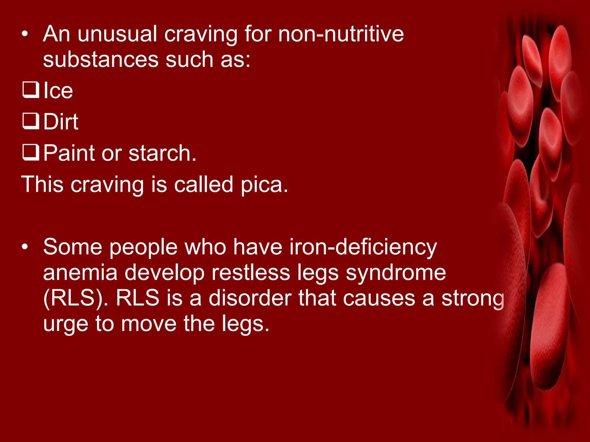 Iron deficiency anemia. | PPT