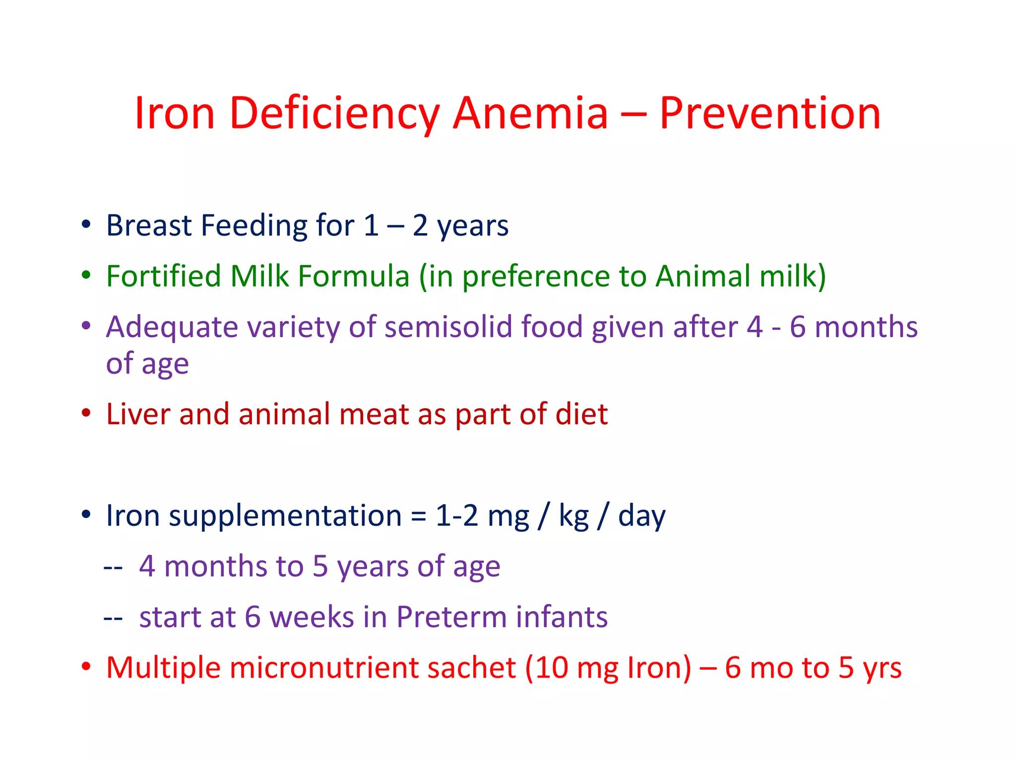 Iron deficiency anemia in children 2021 | PDF