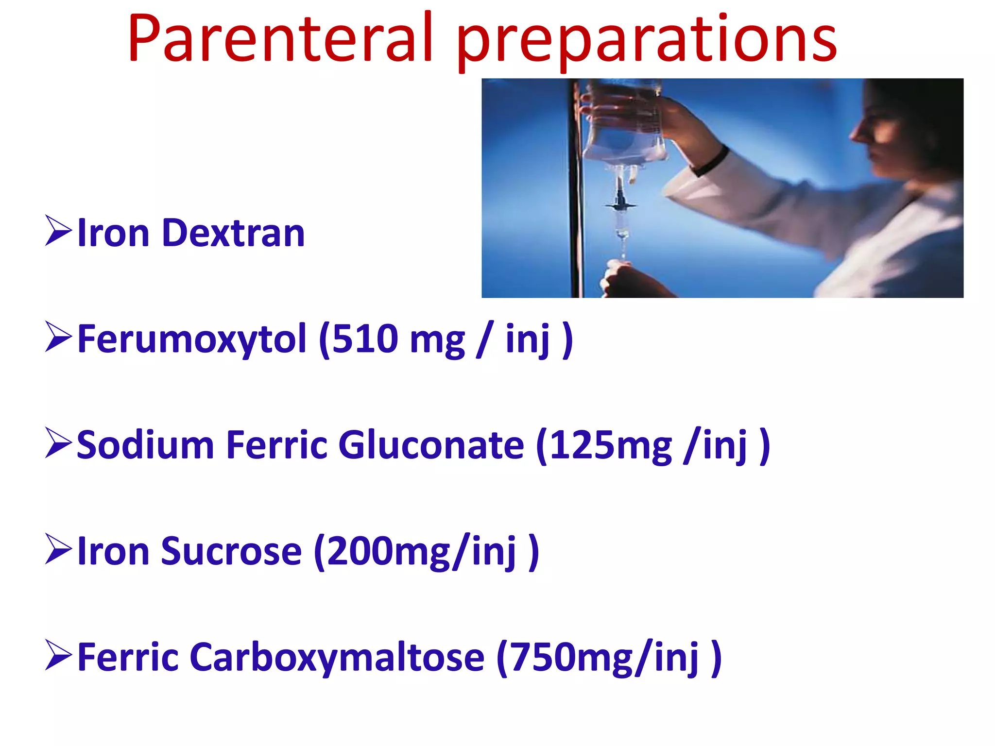 Iron deficiency anaemia treatment | PPTX