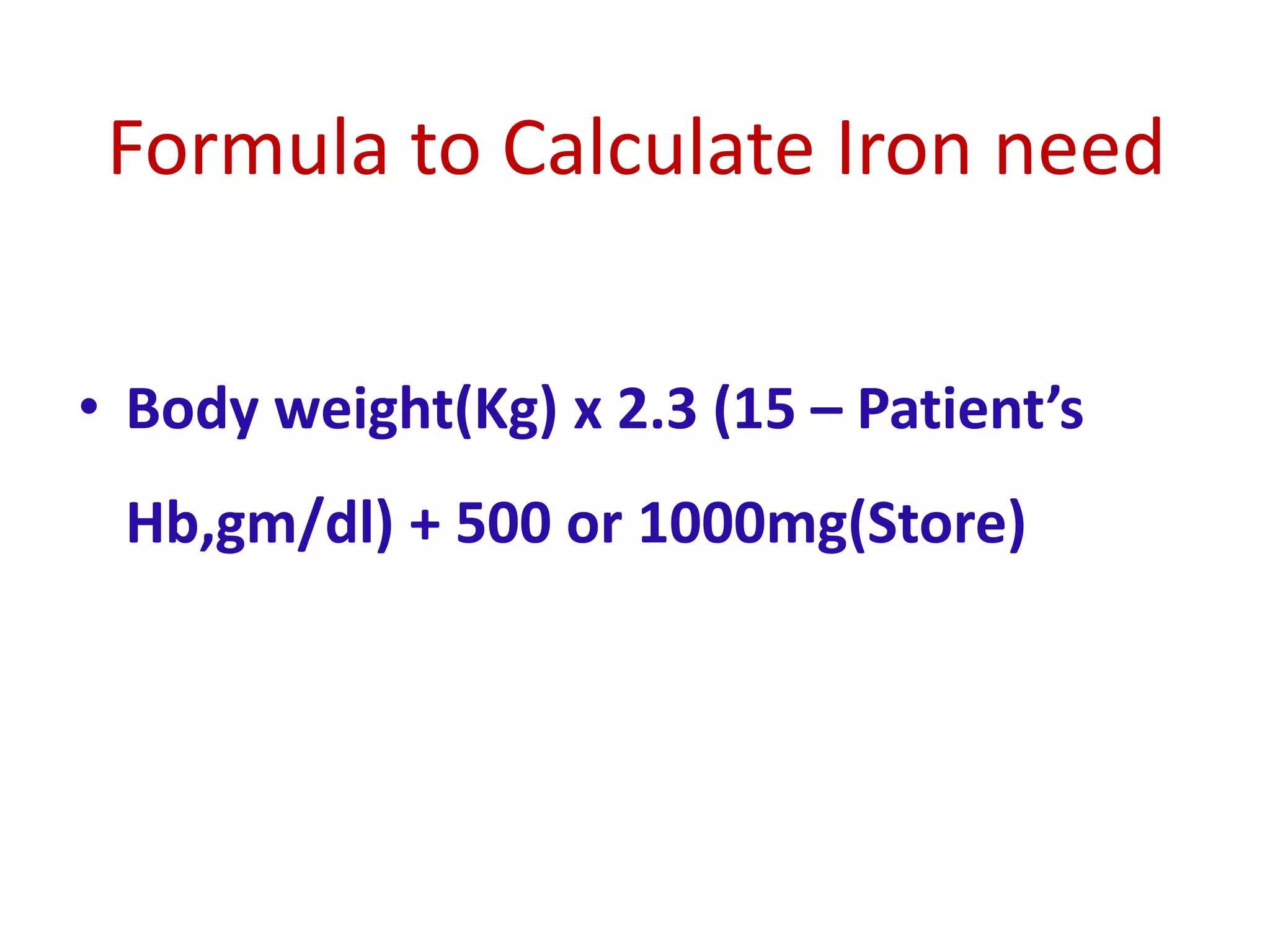 Iron deficiency anaemia treatment | PPTX