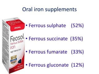 Iron deficiency anaemia treatment | PPTX