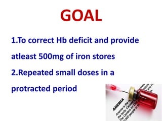 Iron deficiency anaemia treatment | PPTX