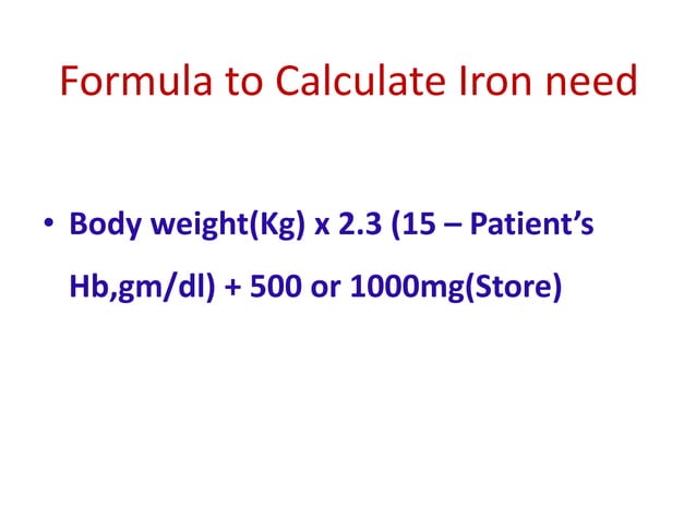 Iron deficiency anaemia treatment | PPTX