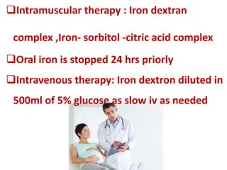 Iron deficiency anaemia treatment | PPTX