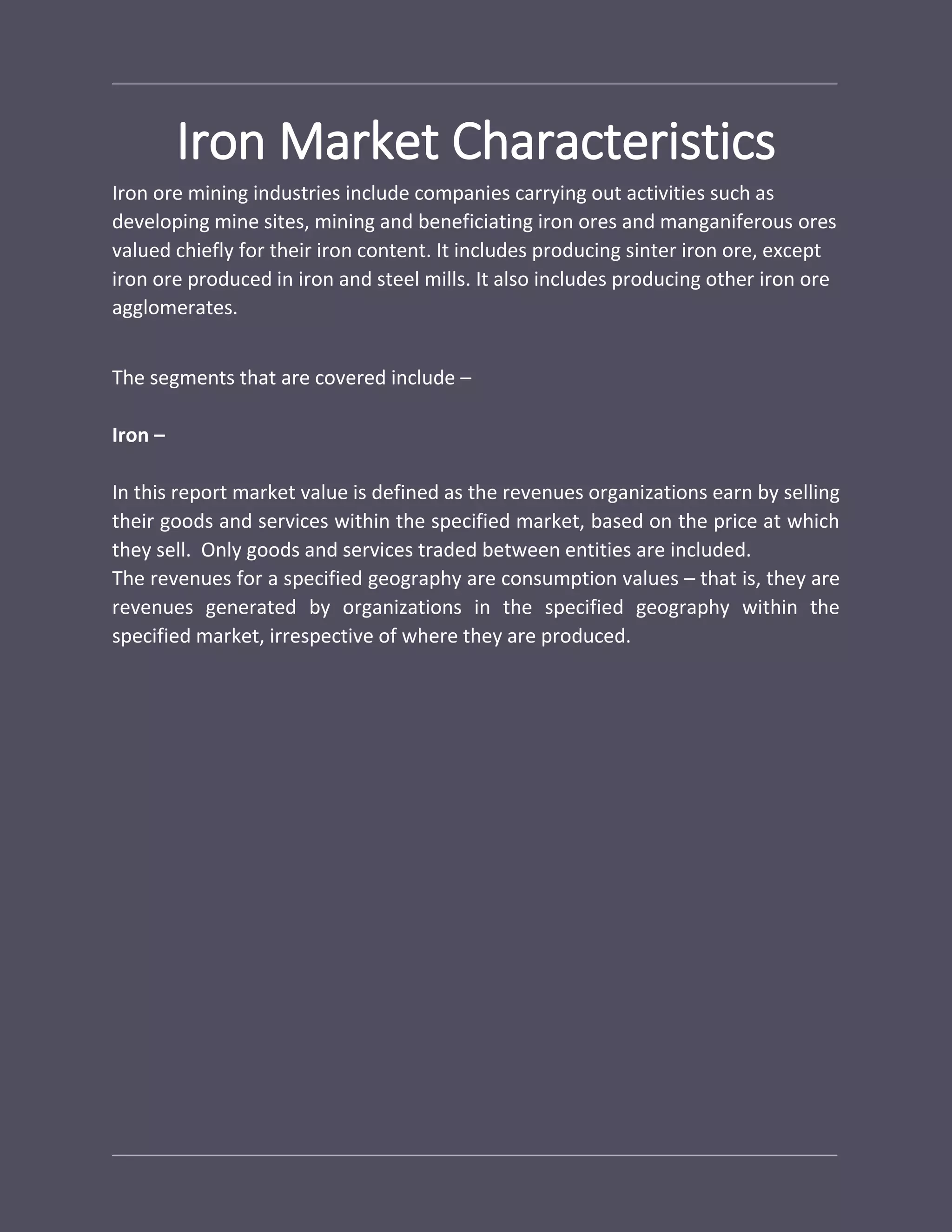 Iron global marketreport_2018_sample | PDF