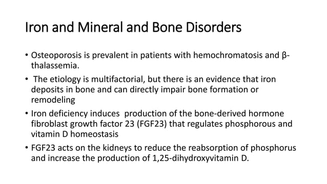 IRON HOMEOSTASIS DISORDERS.pptx | Blood Disorders | Diseases and Conditions