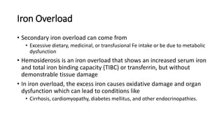 IRON HOMEOSTASIS DISORDERS.pptx | Blood Disorders | Diseases and Conditions