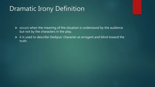 Ironies in oedipus_rex | PPT
