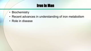 Iron kinetics part 1 | PPTX