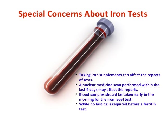Iron Levels Blood Tests