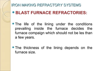 Iron making refractories | PPT