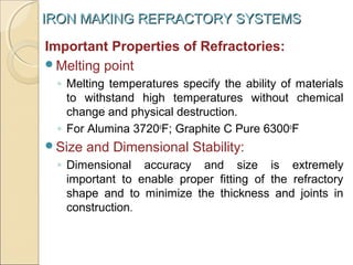 Iron making refractories | PPT