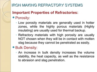 Iron making refractories | PPT