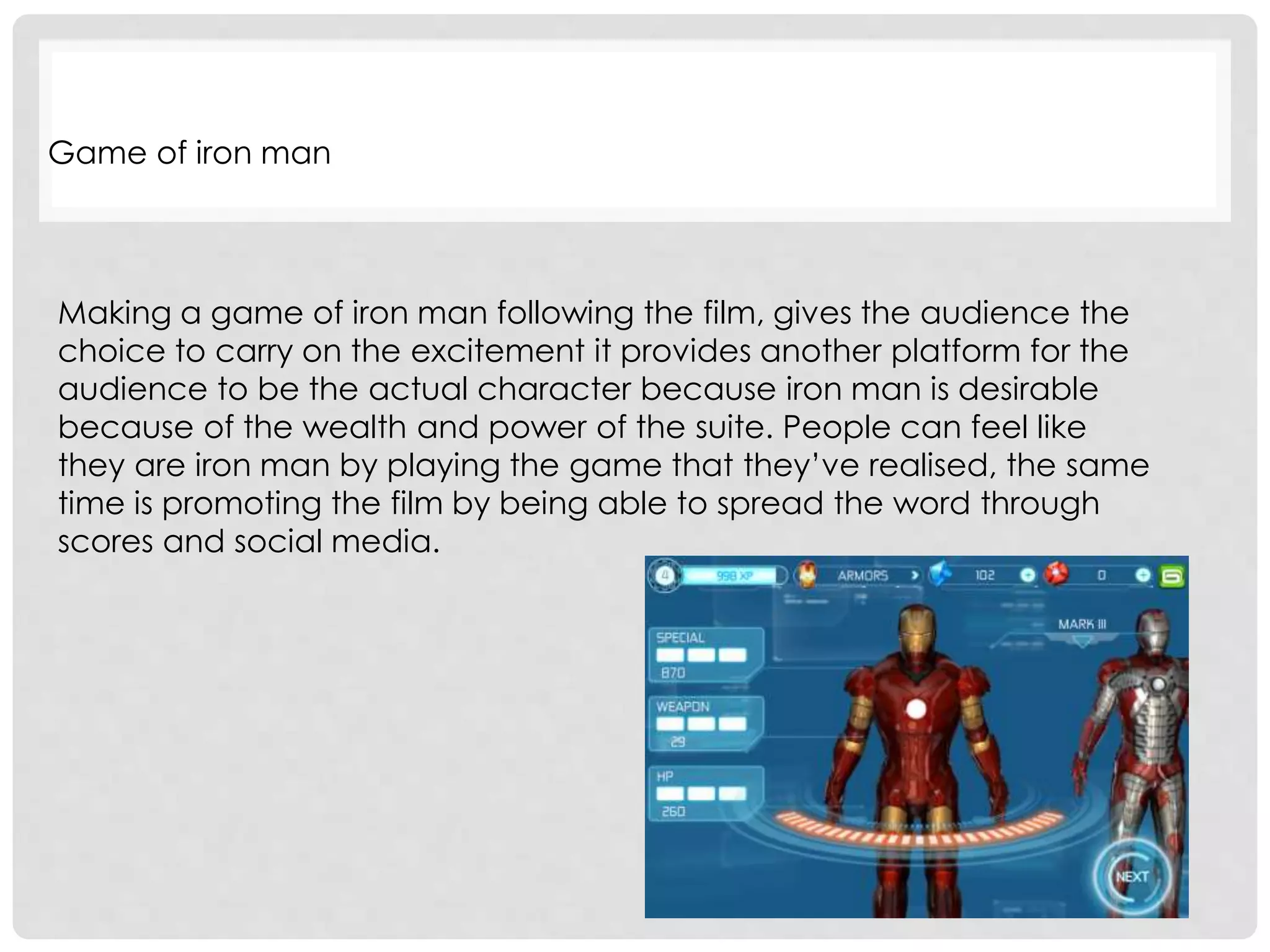 Iron man campaign | PPT