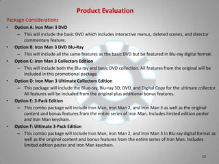 Iron Man 3 Promotional Campaign DEC | PPTX