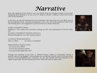 Iron Man 3 - Film Analysis (Fariha Haque) | PPTX