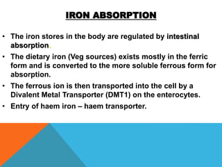 Iron metab PART 2 | PPTX