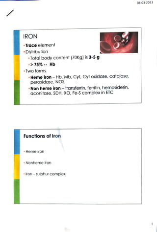 Iron metabolism.pdf | Blood Disorders | Diseases and Conditions