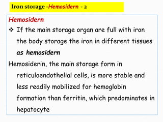Iron Metabolism .ppt | Blood Disorders | Diseases and Conditions