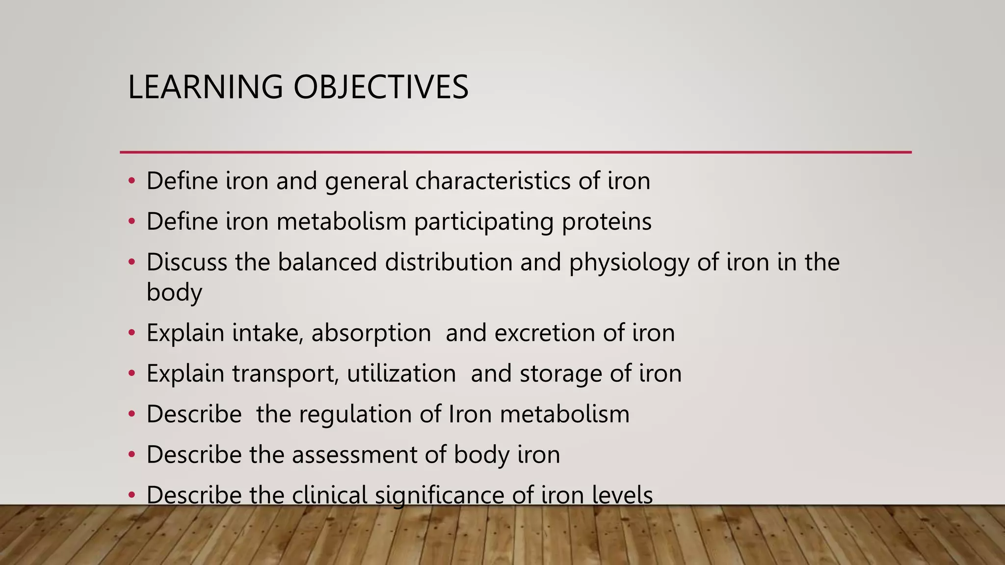 Iron Metabolism 101 Pptx