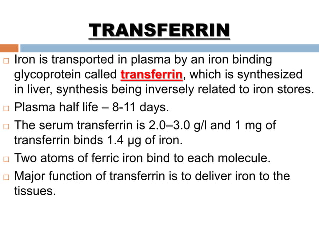 Iron metabolism PART I | PPTX | Blood Disorders | Diseases and Conditions