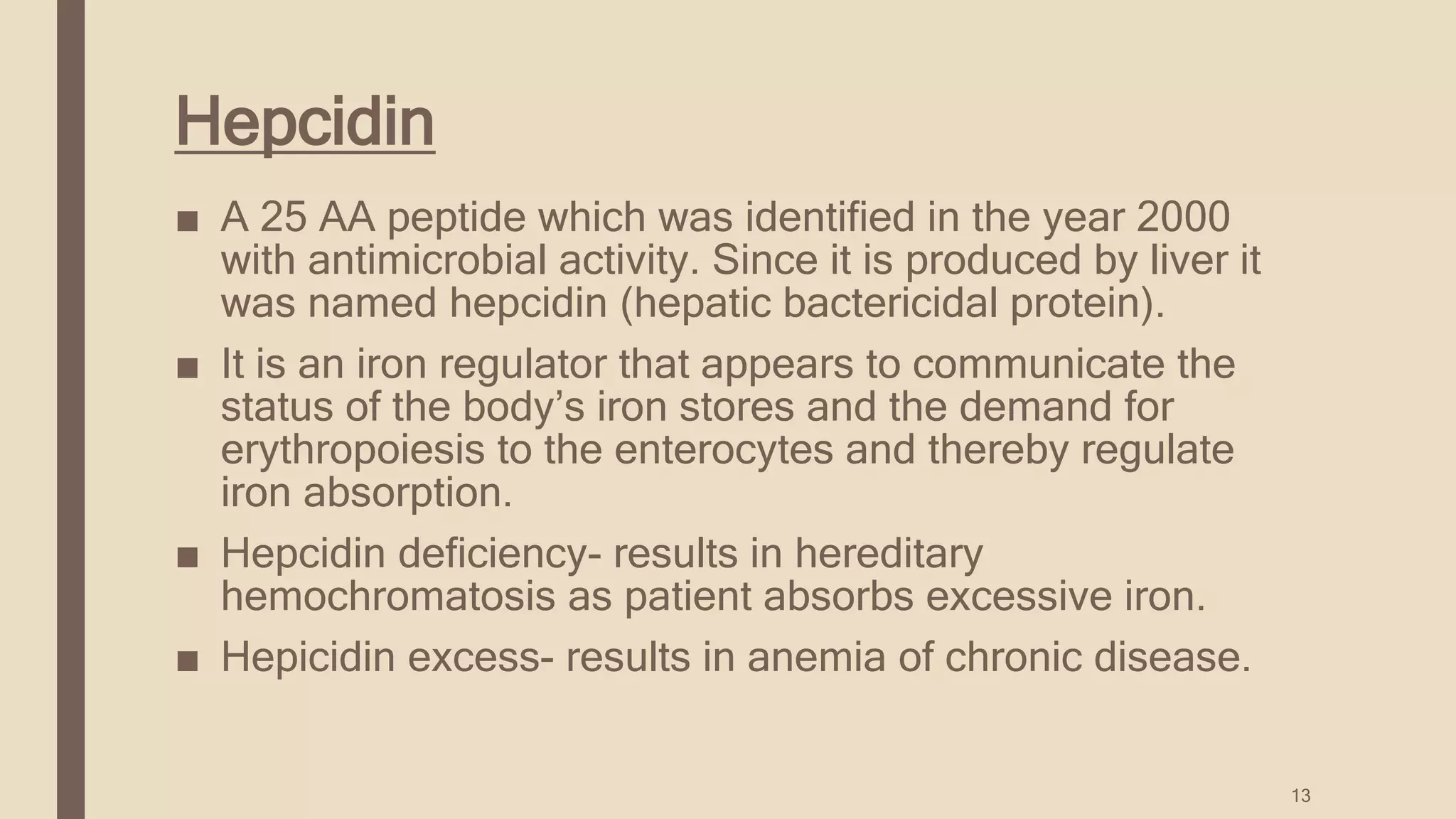 Iron Metabolism and Its Related Diseases | PPTX