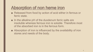 Iron Metabolism and Its Related Diseases | PPTX