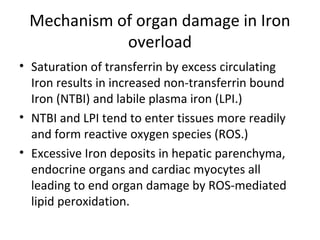 Iron metabolism and management of iron overload by m.d. maina | PPT