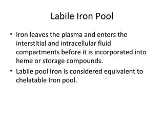 Iron metabolism and management of iron overload by m.d. maina | PPT