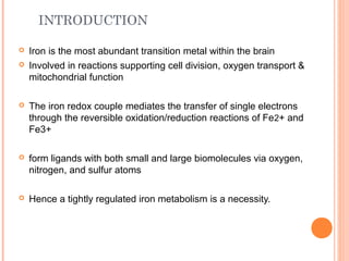 Iron metabolism_brain | PPT
