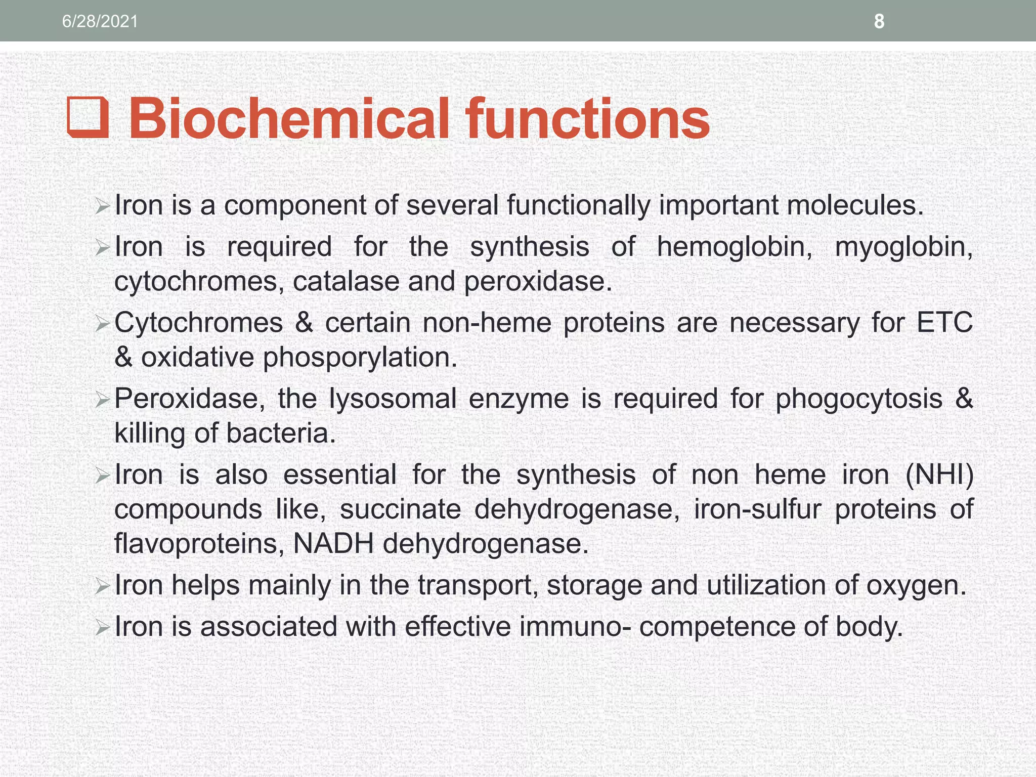 Iron metabolism | PPTX