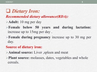 Iron metabolism | PPTX