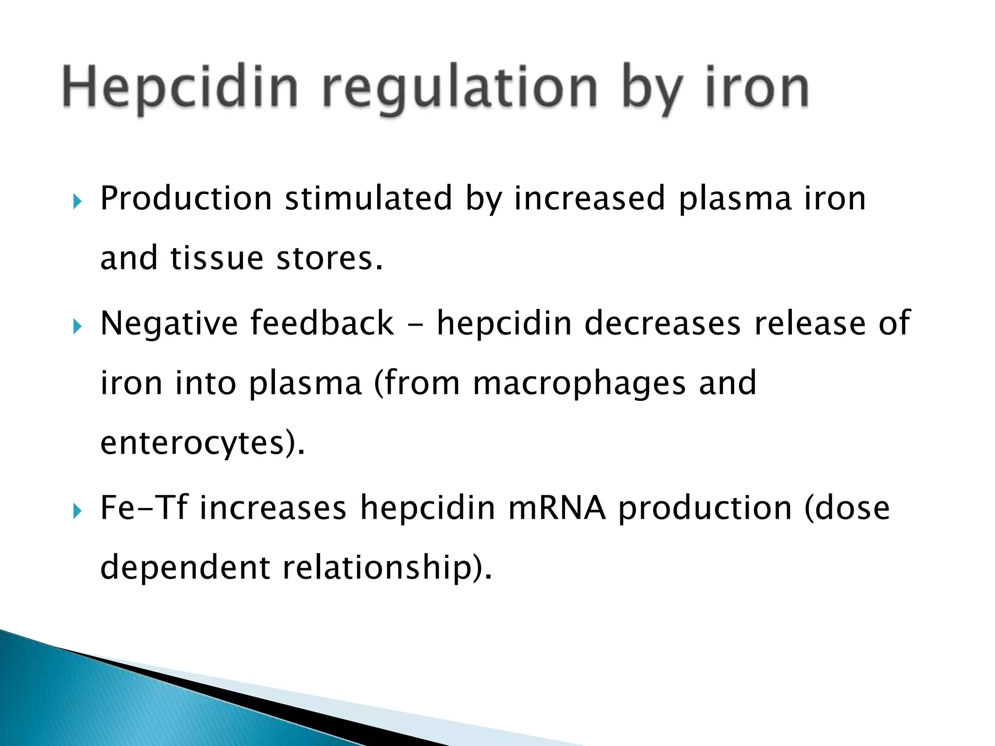 Iron metabolism in neonates and role of hepcidin | PPTX