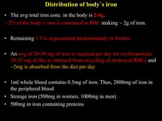 IRON METABOLISM & MICROCYTIC HYPOCHROMIC ANAEMIAS.pptx