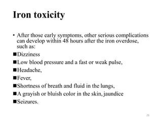 Iron mineral bch 628 (advanced nutritional biochemistry) | PPT