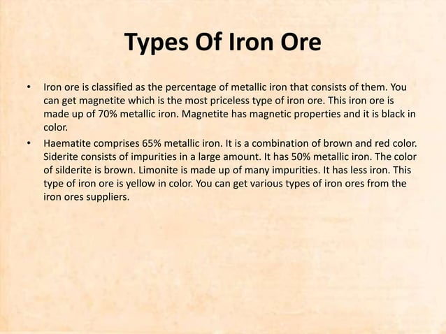 Use & Distribution Of Iron Ores In India | PPTX | Industrial Property ...