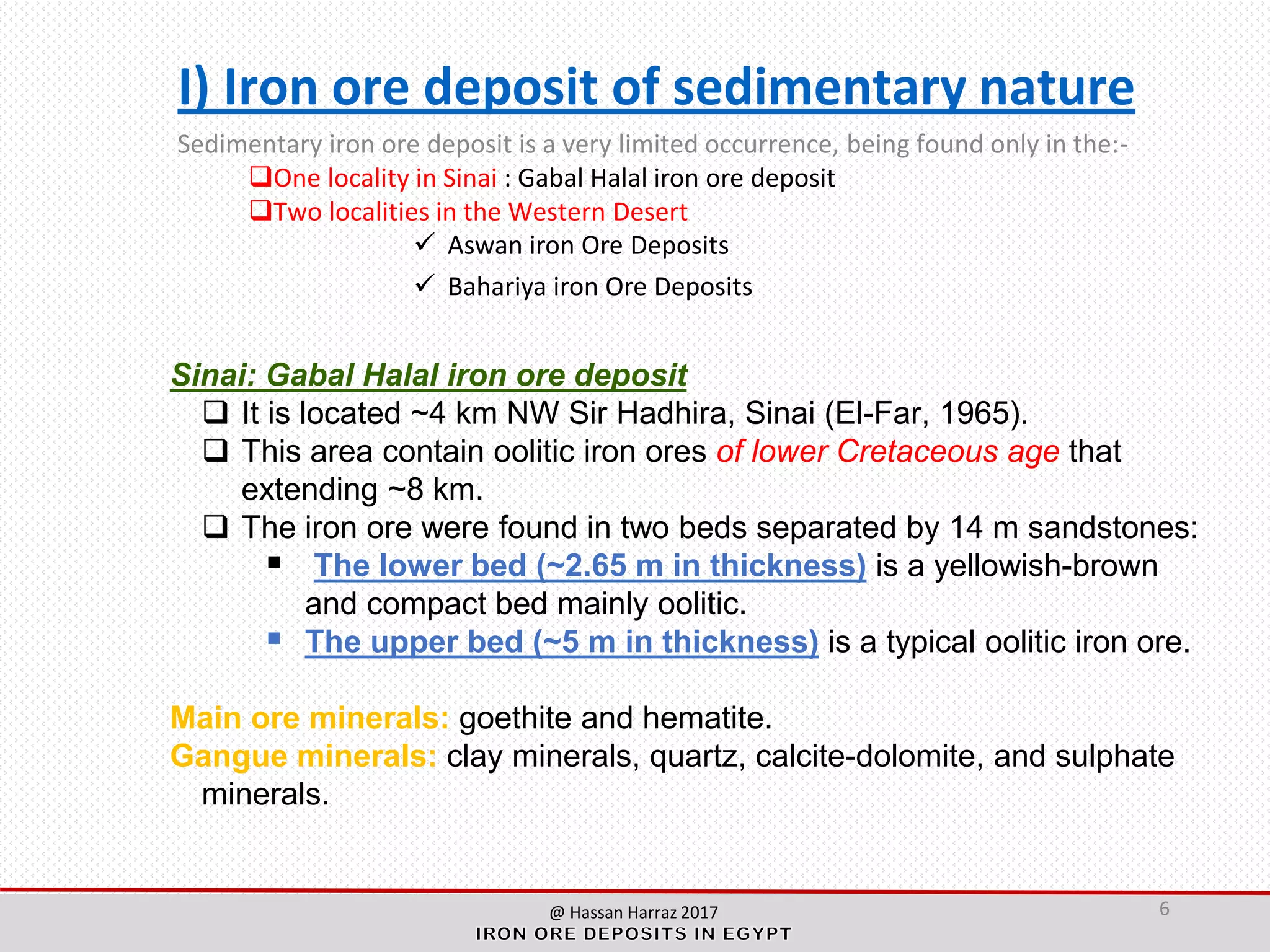 IRON ORE DEPOSITS IN EGYPT | PDF