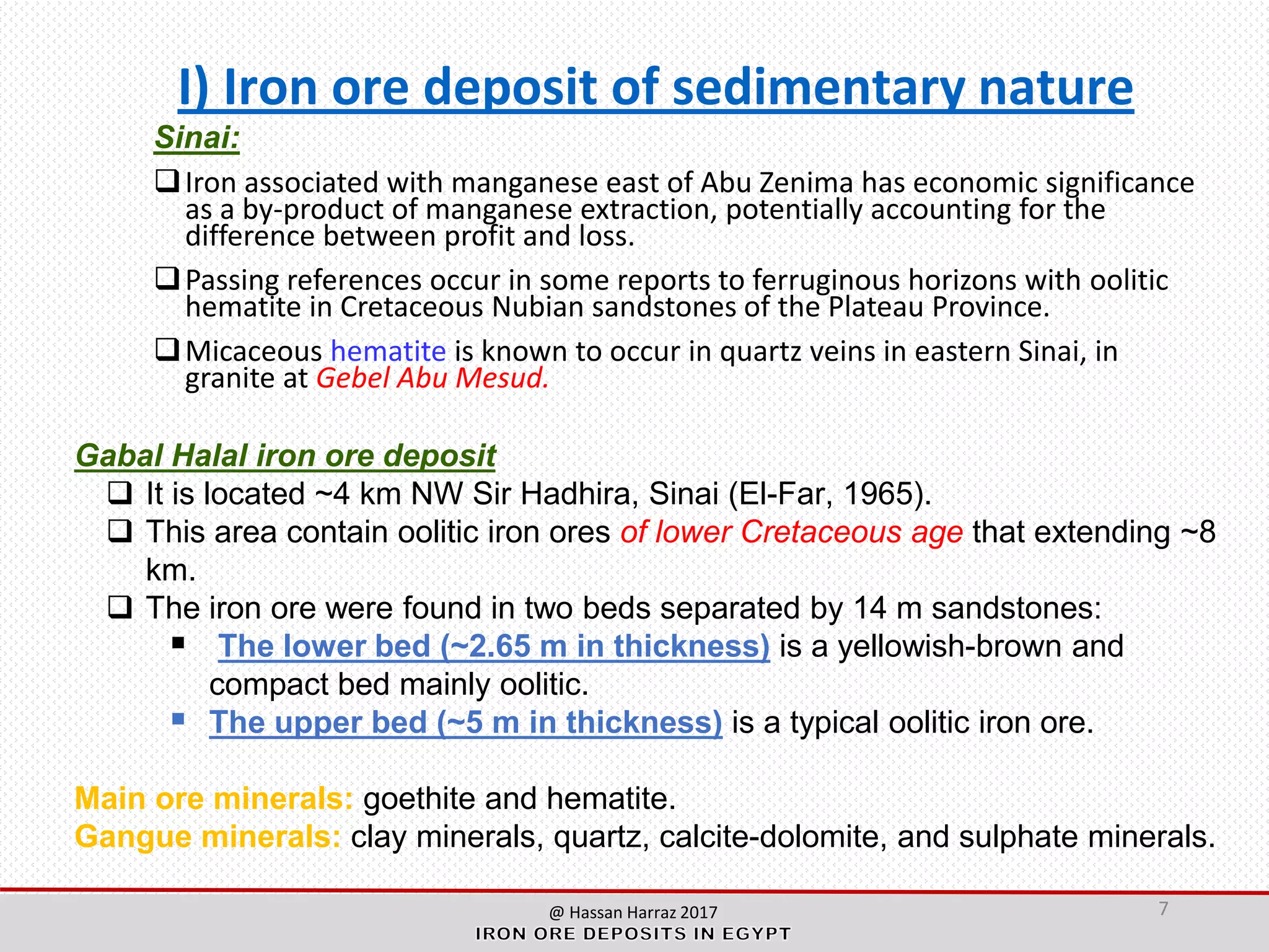 IRON ORE DEPOSITS IN EGYPT | PDF