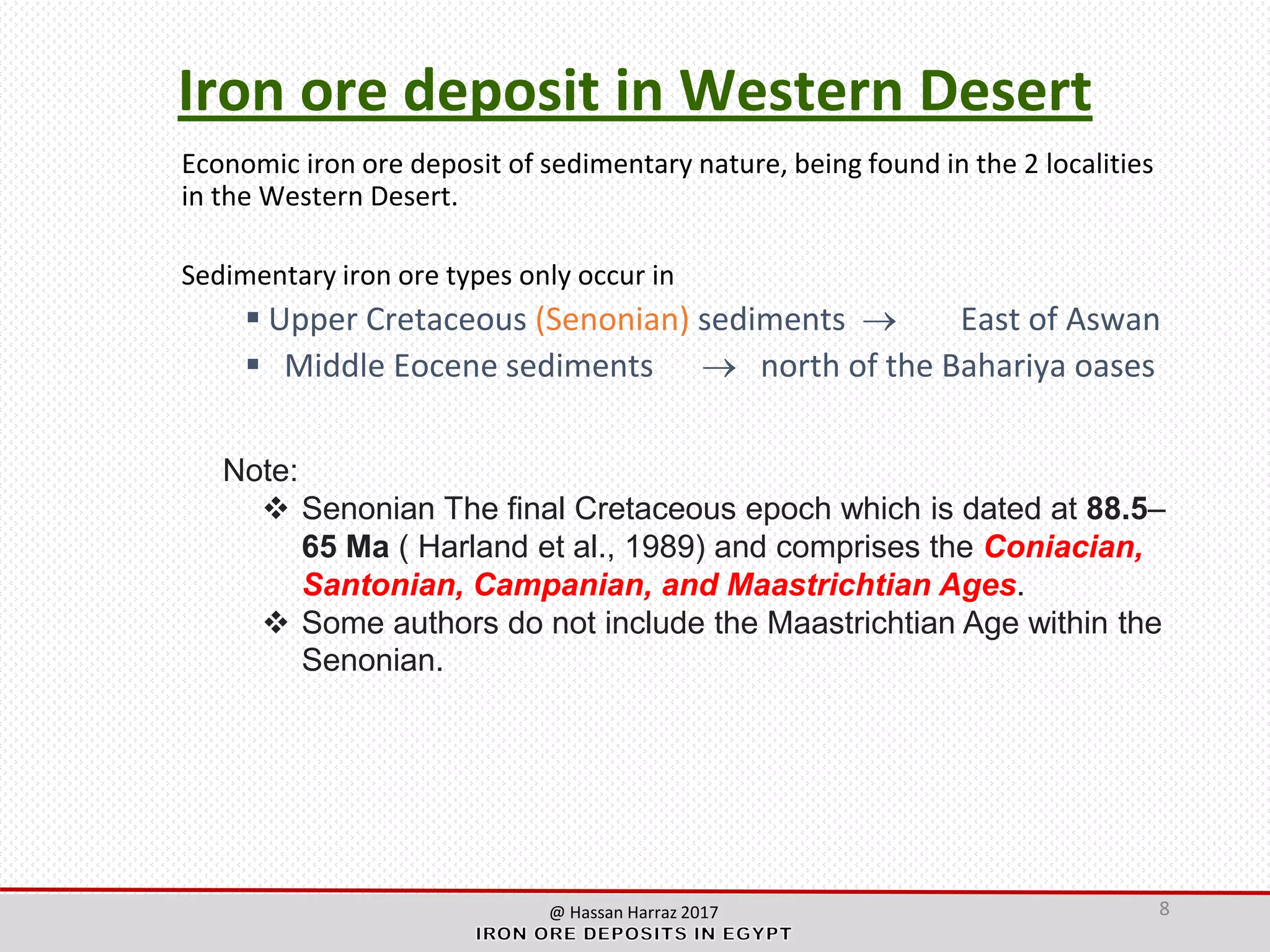 IRON ORE DEPOSITS IN EGYPT | PDF