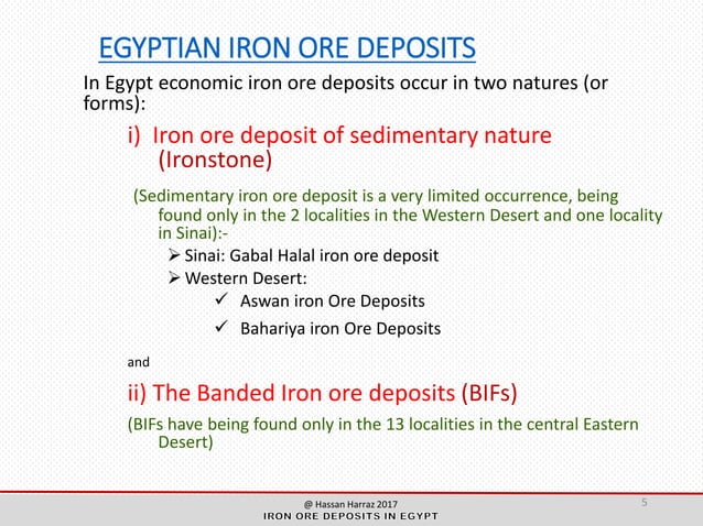 IRON ORE DEPOSITS IN EGYPT | PDF | Geography | Science
