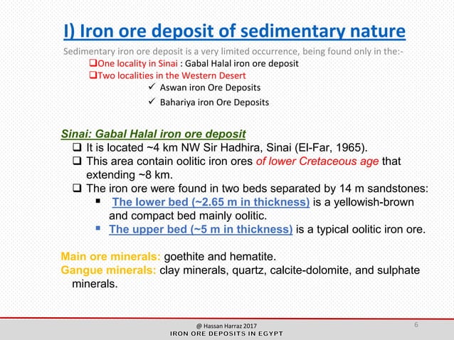 IRON ORE DEPOSITS IN EGYPT | PDF | Geography | Science