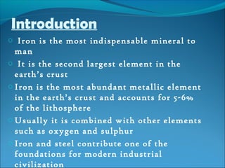 Iron ore deposits of india | PPT
