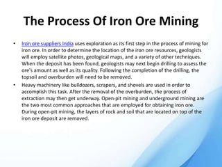 Facts advantages of extracting Iron Ore | PPTX | Commodities | Economy